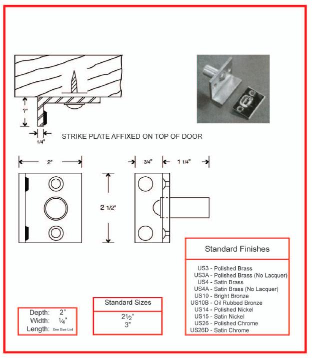 Hard to Find Templates and Manuals from Lock and Hinge