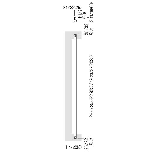 Elmes 79 inch Full Length - LockAndHinge.com